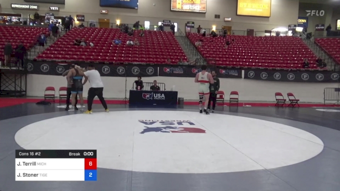 125 kg Cons 16 #2 - Joshua Terrill, Michigan Wrestling Club vs Jarrett ...