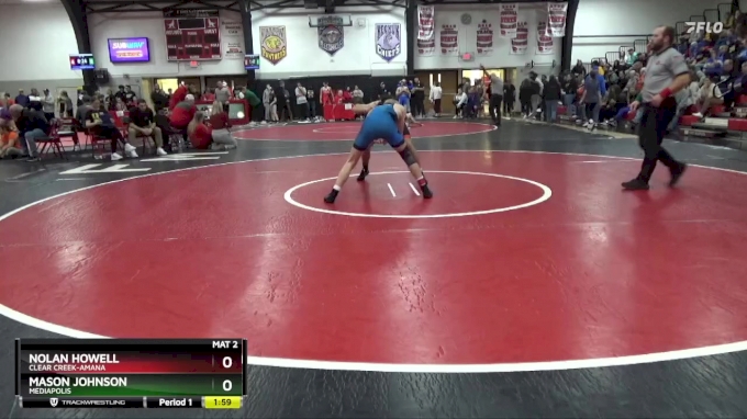 144 lbs Round 3 - Nolan Howell, Clear Creek-Amana vs Mason Johnson ...