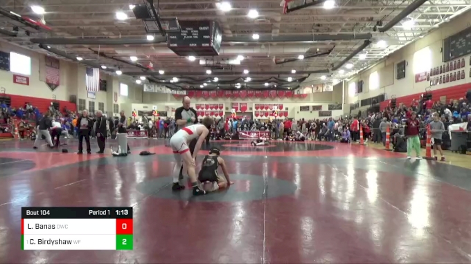 130 lbs Cons. Semi - Carter Birdyshaw, Wrestling Factory vs Luke Banas ...