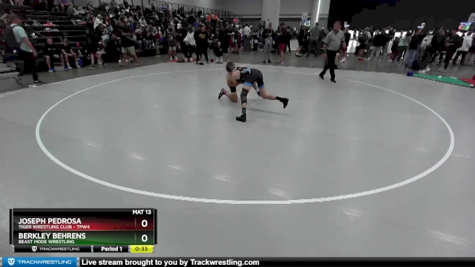 126 lbs Cons. Round 2 - Berkley Behrens, Beast Mode Wrestling vs Joseph ...