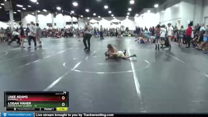 96 lbs Round 3 (8 Team) - Logan Maher, Mayfield Mat Academy vs Jake ...
