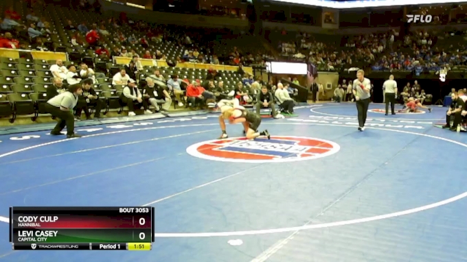 144 Class 3 lbs Champ. Round 1 - Cody Culp, Hannibal vs Levi Casey ...