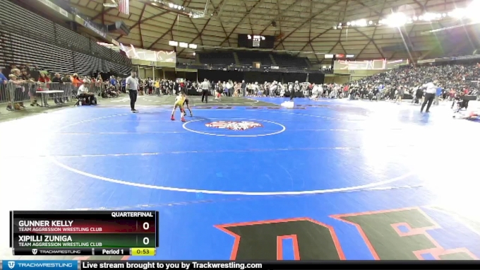 53 lbs Quarterfinal - Xipilli Zuniga, Team Aggression Wrestling Club vs ...