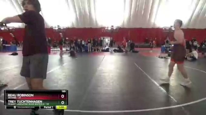 195 lbs Placement Matches (8 Team) - Gavin Flint, WCAABE vs Corbin ...