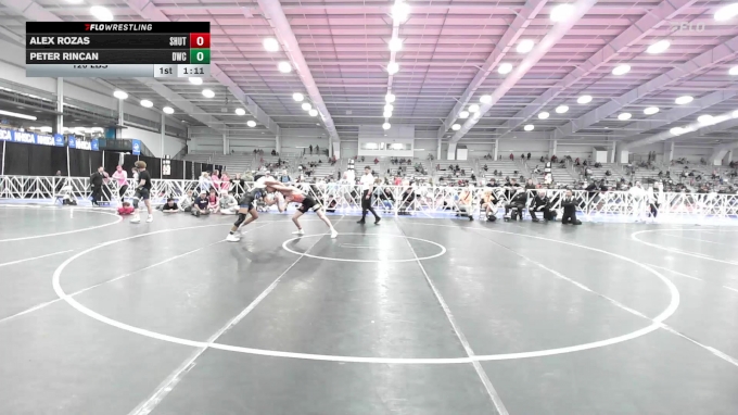120 lbs Quarterfinal - Alex Rozas, Team Shutt Van Hoven vs Peter Rincan ...
