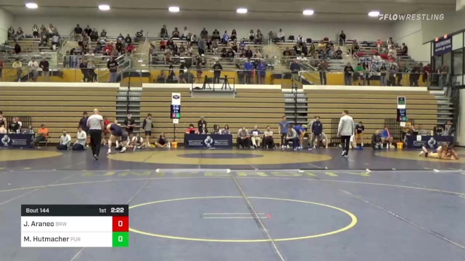 184 lbs Round Of 16 - James Araneo, Brown vs Mitch Hutmacher, Purdue