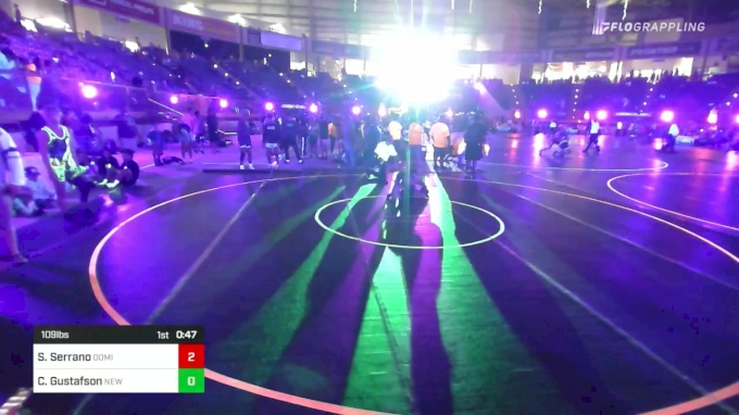 109 lbs 5th Place - Sebastian Serrano, Dominate WC vs Caleb Gustafson ...