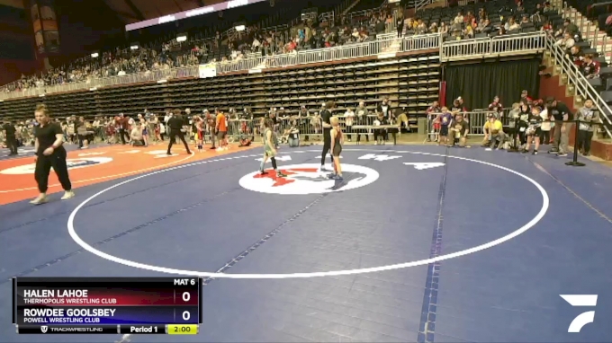 63 lbs Cons. Round 3 - Halen Lahoe, Thermopolis Wrestling Club vs ...