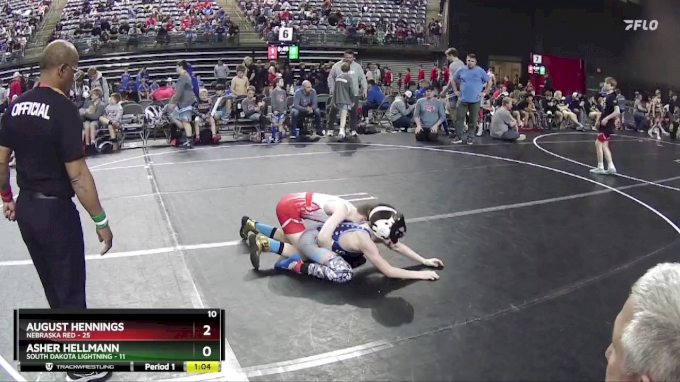 90 lbs Finals (8 Team) - Asher Hellmann, South Dakota Lightning vs ...