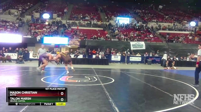 AA - 285 lbs 1st Place Match - Mason Christian, Butte vs Talon Marsh ...