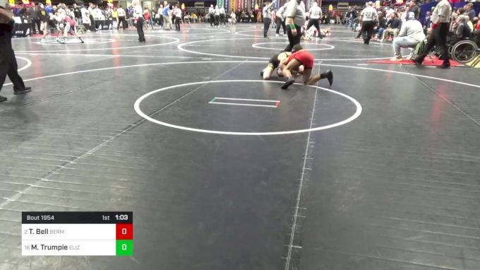 105 lbs Round Of 16 - Tyhieme Bell, Bermudians Springs vs Michael ...