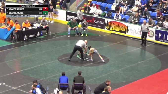 82 lbs Consi Of 32 #2 - Wyatt Reiner, Line Mountain vs Clark Julius ...