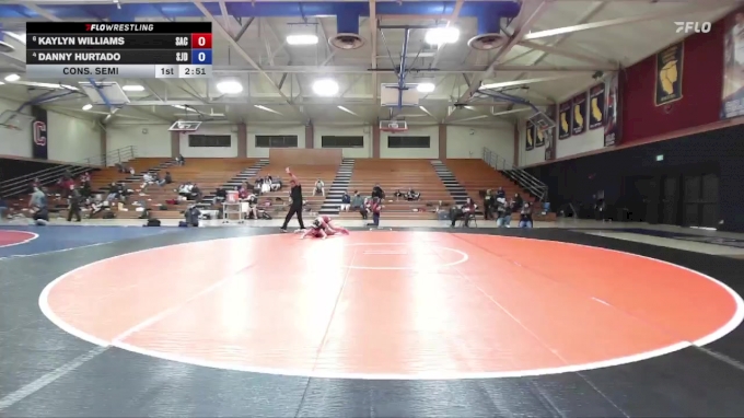 131 lbs Cons. Semi - Danny Hurtado, San Joaquin Delta vs Kaylyn ...