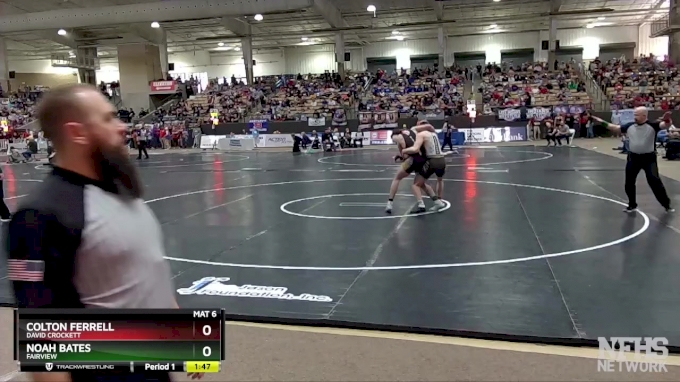 A 175 lbs Champ. Round 1 - Colton Ferrell, David Crockett vs Noah Bates ...