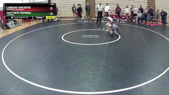 106 lbs Cons. Round 3 - Matthew Romero, Lakeside vs Landon Vincente ...