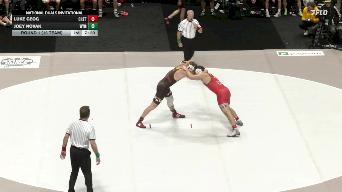 197 lbs Round 1 (16 Team) - Luke Geog, Ohio State vs Joey Novak, Wyoming
