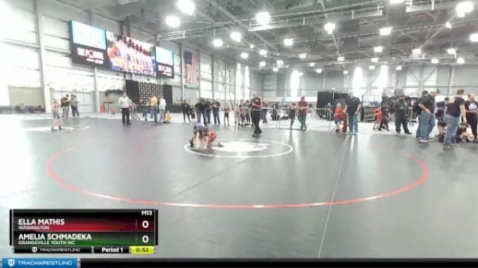 63-67 lbs Round 1 - Amelia Schmadeka, Grangeville Youth WC vs Ella ...