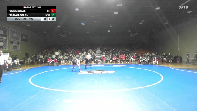 106 lbs 1st Place Match - Alex Salas, Matilda Torres vs Isaiah Colon ...
