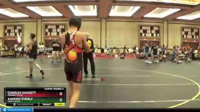 140 lbs Champ. Round 2 - Kamden Everly, Unattached vs Charles Hackett ...