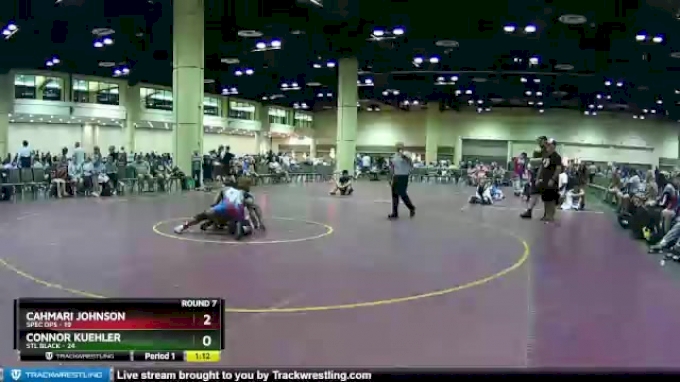 195 lbs Round 7 (8 Team) - Connor Kuehler, STL Black vs Cahmari Johnson ...