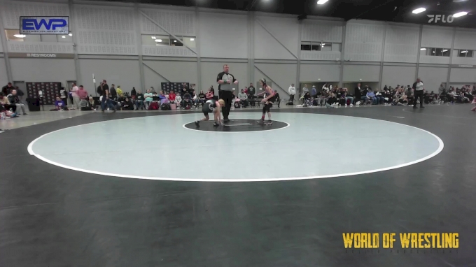 70 lbs 3rd Place - Brooklyn Binsfeld, Funky Singlets Girls vs Paityn ...