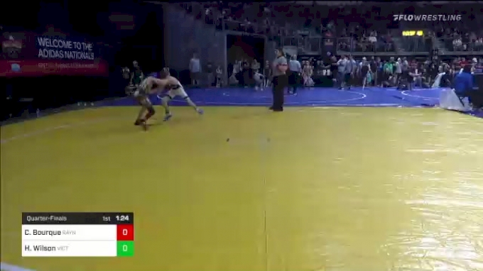 76 lbs Quarterfinal - Caden Bourque, Rayne Wrestling vs Hunter Wilson ...