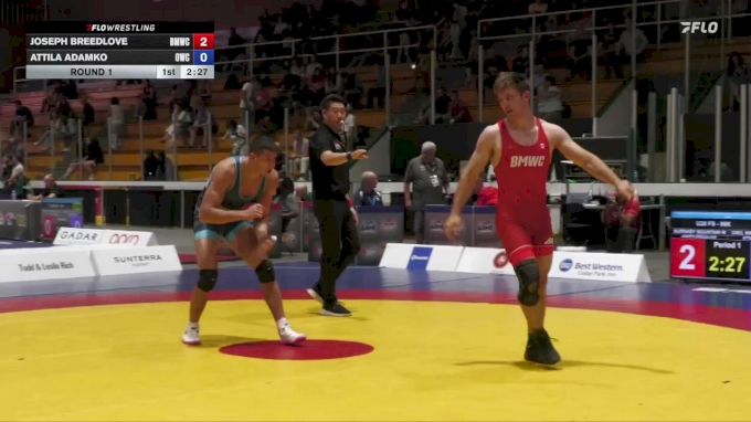 86kg Round 1 - Joseph Breedlove, Burnaby Mountain Wrestling Club vs ...