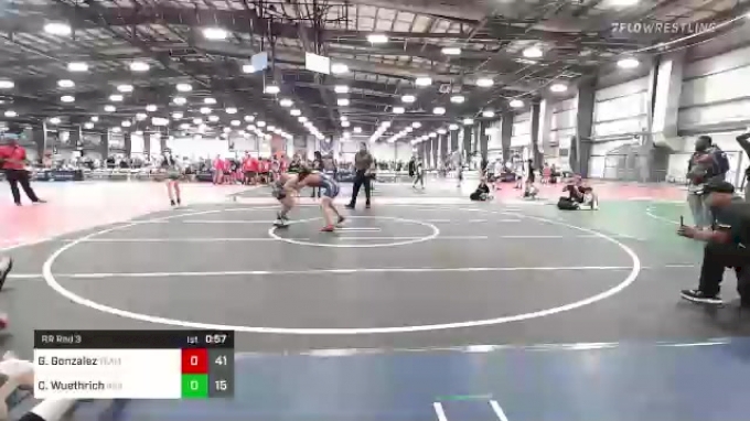 120 lbs Rr Rnd 3 - Gideon Gonzalez, Team MAGA 45 vs Cohen Wuethrich ...