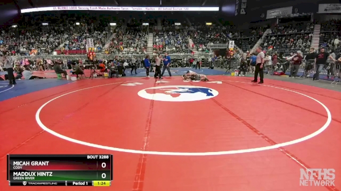 3A-150 lbs Semifinal - Maddux Hintz, Green River vs Micah Grant, Cody