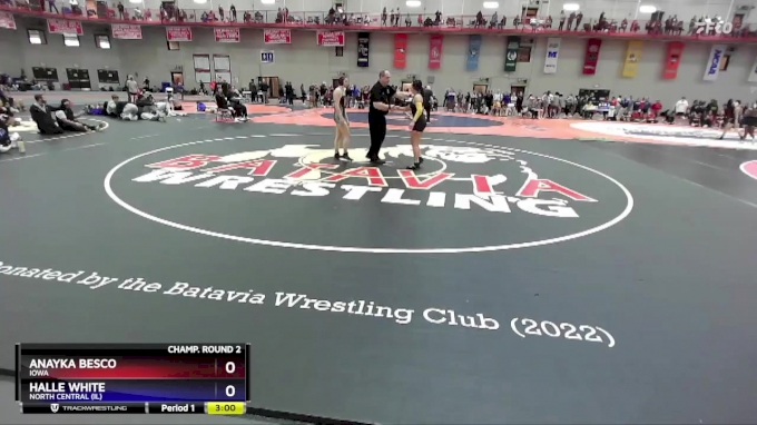 136 lbs Champ. Round 2 - Halle White, North Central (IL) vs Anayka ...