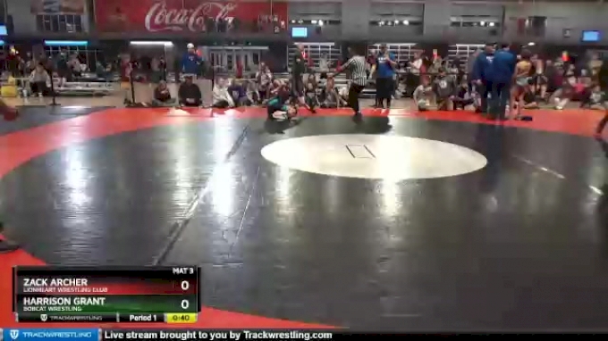 95 lbs Cons. Semi - Harrison Grant, Bobcat Wrestling vs Zack Archer ...