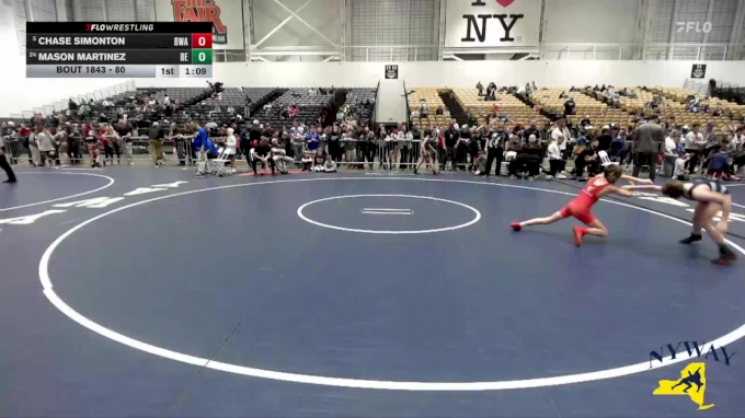80 lbs Semifinal - Mason Martinez, Brawler Elite vs Chase Simonton, B2 ...