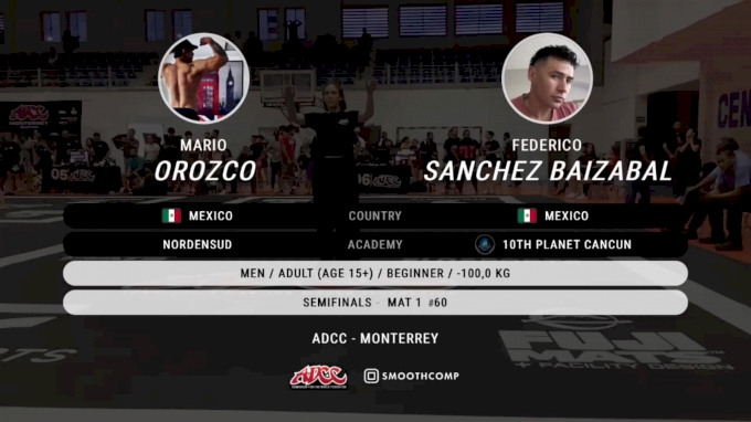 Mario Orozco vs Federico Sanchez Baizaba 2025 ADCC Monterey Open