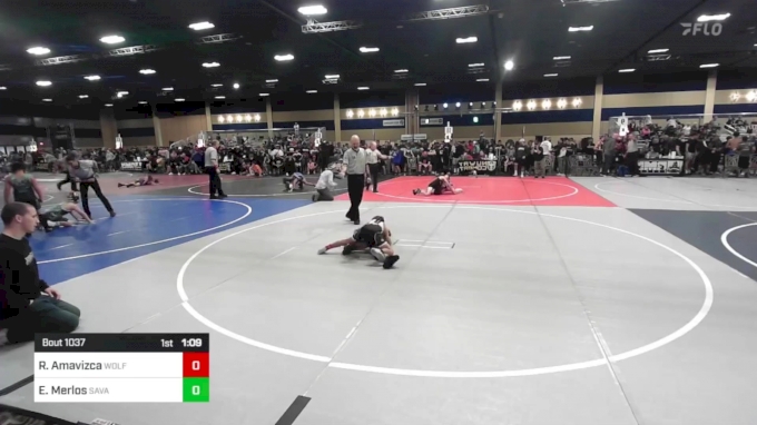81 lbs Quarterfinal - Royce Amavizca, Wolfpack WC vs Emery Merlos, Savage House WC