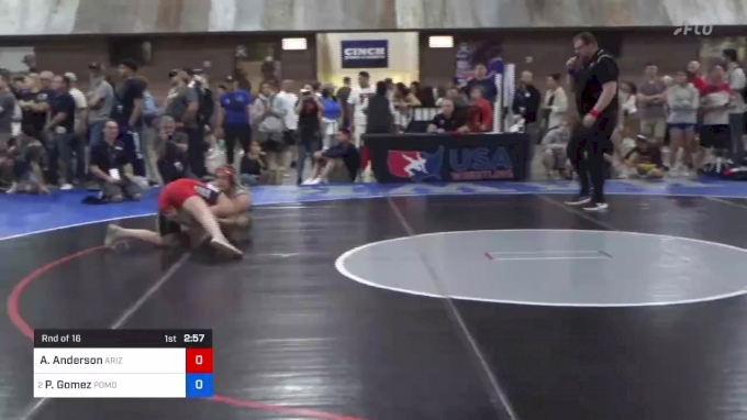 122 lbs Rnd Of 16 - Andee Anderson, Arizona Girls Wrestling vs Persaeus ...