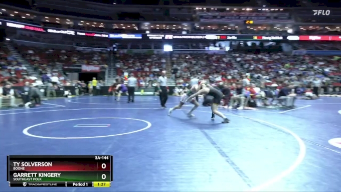 3A-144 lbs Cons. Round 2 - Garrett Kingery, Southeast Polk vs Ty ...
