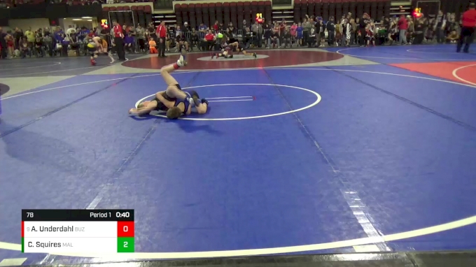 78 lbs 1st Place Match - Archer Underdahl, Buzzsaw vs Calvin Squires, Malta