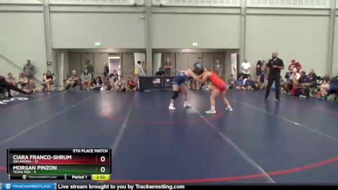 127 lbs Placement Matches (8 Team) - Ciara Franco-Shrum, Oklahoma vs ...