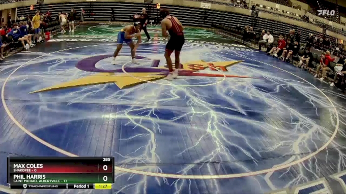 285 lbs Round 3 (4 Team) - Max Coles, Shakopee vs Phil Harris, Saint ...