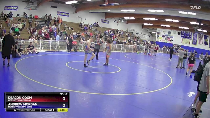 157 lbs 5th Place Match - Deacon Odom, HotShots Wrestling vs Andrew ...