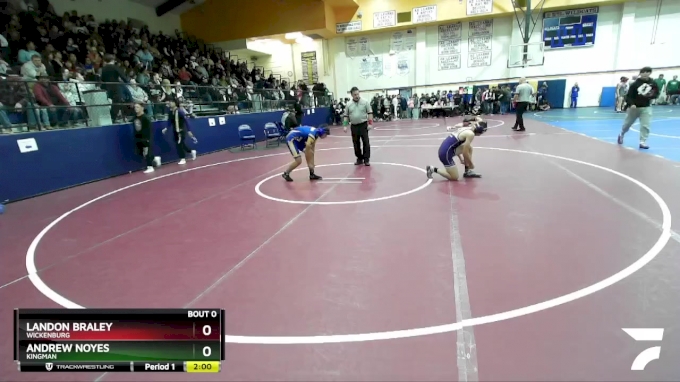132 lbs Champ. Round 1 - Andrew Noyes, Kingman vs Landon Braley, Wickenburg