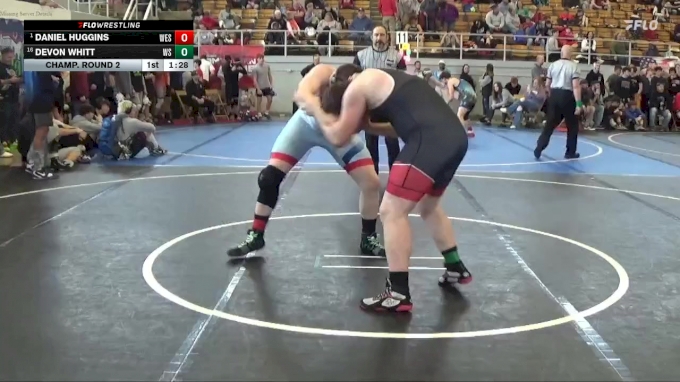 217 lbs Champ. Round 2 - Daniel Huggins, Westland vs Devon Whitt ...