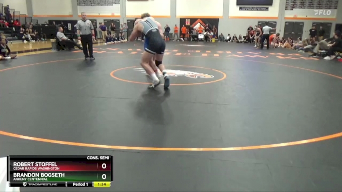 285 lbs Cons. Semi - Brandon Bogseth, Ankeny Centennial vs Robert ...