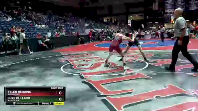 6A-113 lbs Cons. Round 2 - Tyler Herring, Woodstock vs Luke Bullard ...