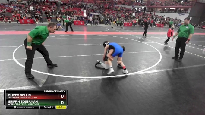 81 lbs 3rd Place Match - Oliver Bollig, Evansville Wrestling Club vs ...
