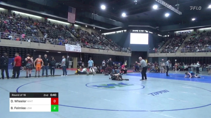 110 lbs Round Of 16 - Dionte Wheeler, Whitehall vs Bentley Felmlee ...