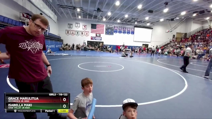 116-122 lbs Quarterfinal - Grace Marulitua, McCormick Jr. High vs ...