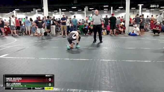 110 lbs Round 1 (4 Team) - Nick Guzzo, 84 Athletes vs Eli Lorang ...