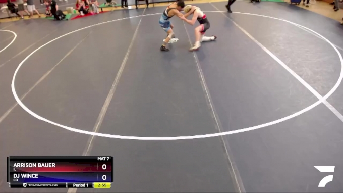 150 lbs Cons. Round 3 - Arrison Bauer, IL vs Dj Wince, CO