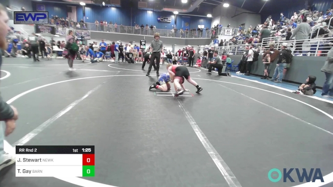 90 lbs Rr Rnd 2 - Jaxson Stewart, Newkirk Takedown Club vs Tucker Gay ...
